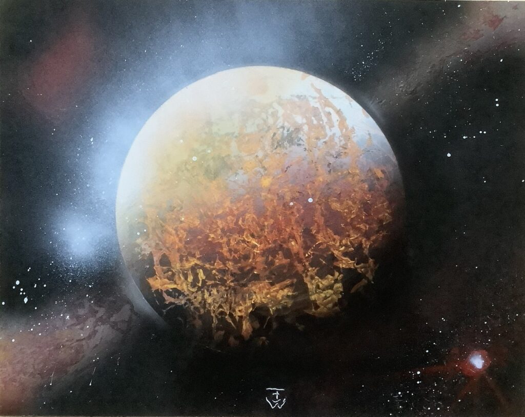 Spray Paint Art: Planets, Eyes and Landscapes – The Craftiest Workshop